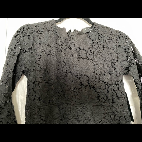 Lulus Dresses Lulus Favorite Black Lace Flounce Sleeve Dress S Poshmark